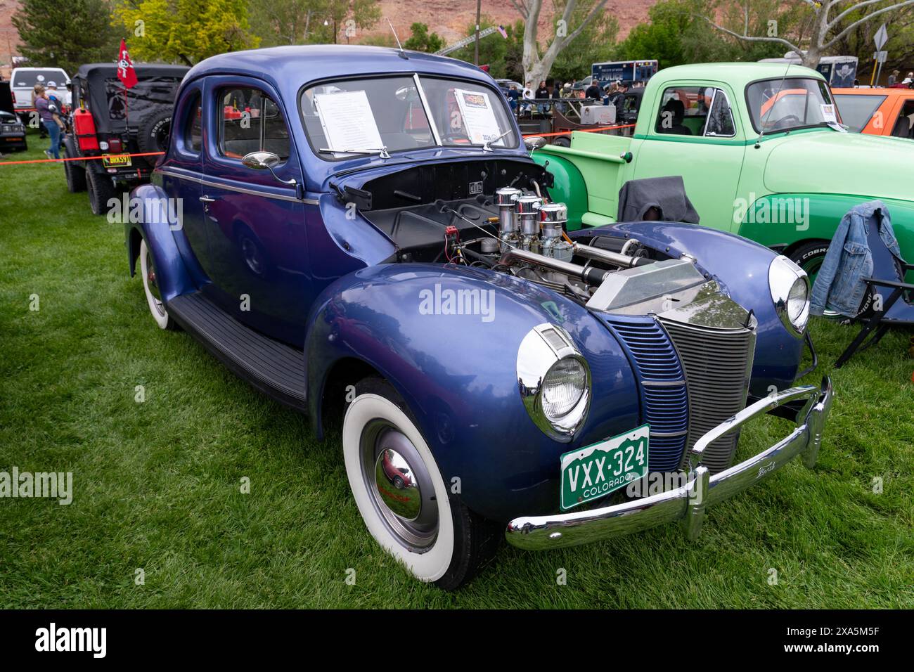 Modified 1940 Ford Business Coupe in the Moab Rotary Car Show in Moab ...