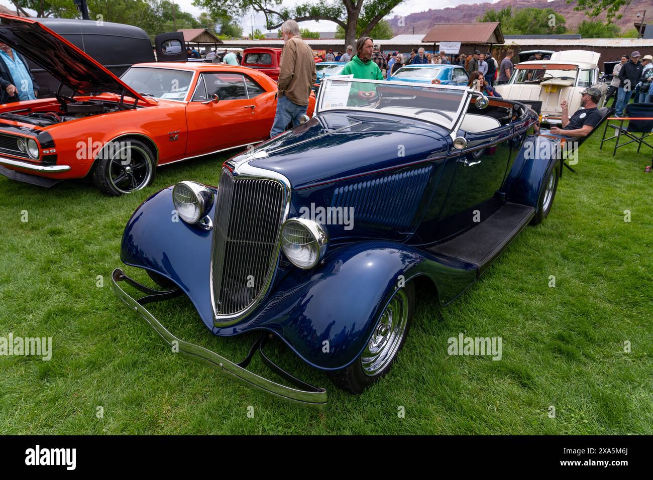 Modified 1934 Ford Roadster in the Moab Rotary Car Show in Moab, Utah ...