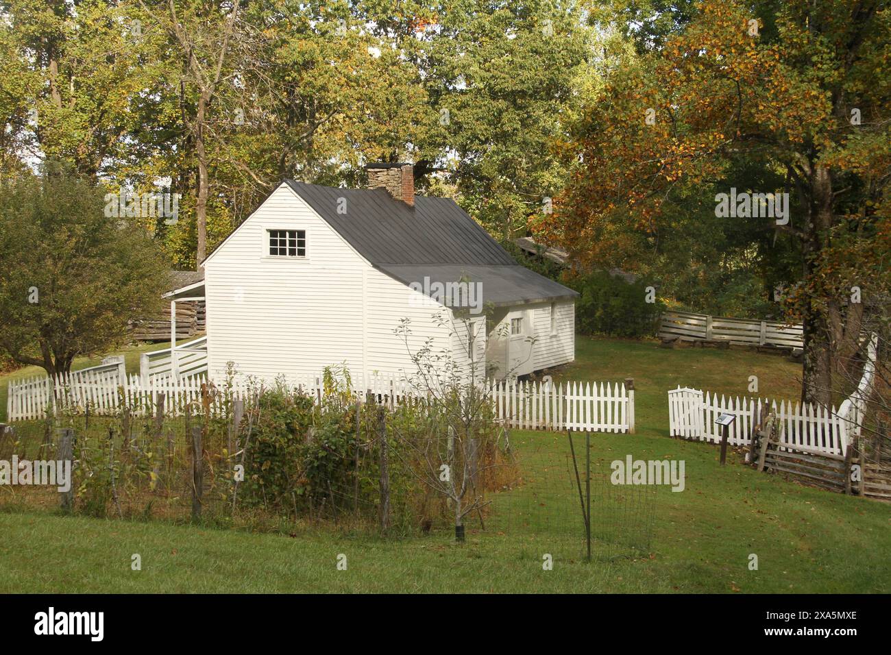 The historical Johnson Farm in Virginia's Blue Ridge Parkway, USA Stock ...