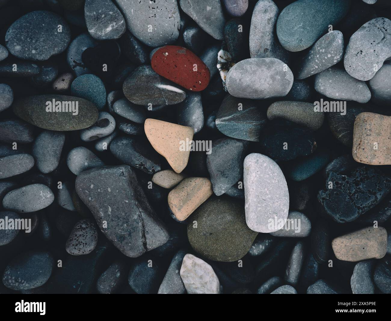 Top view round stones hi-res stock photography and images - Alamy