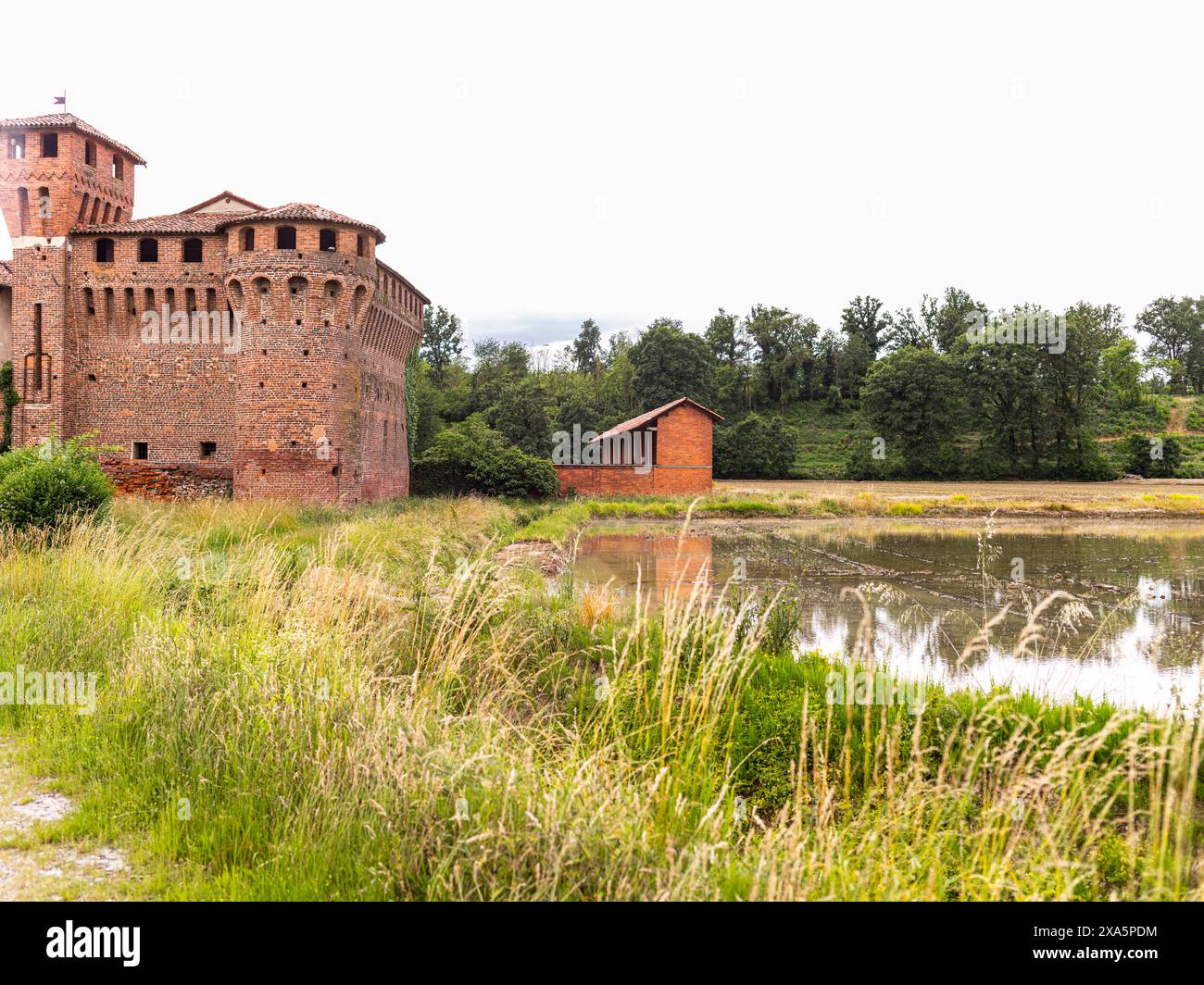 Proh, Piedmont, Italy - May 31, 2024: The castle (15th century Stock ...