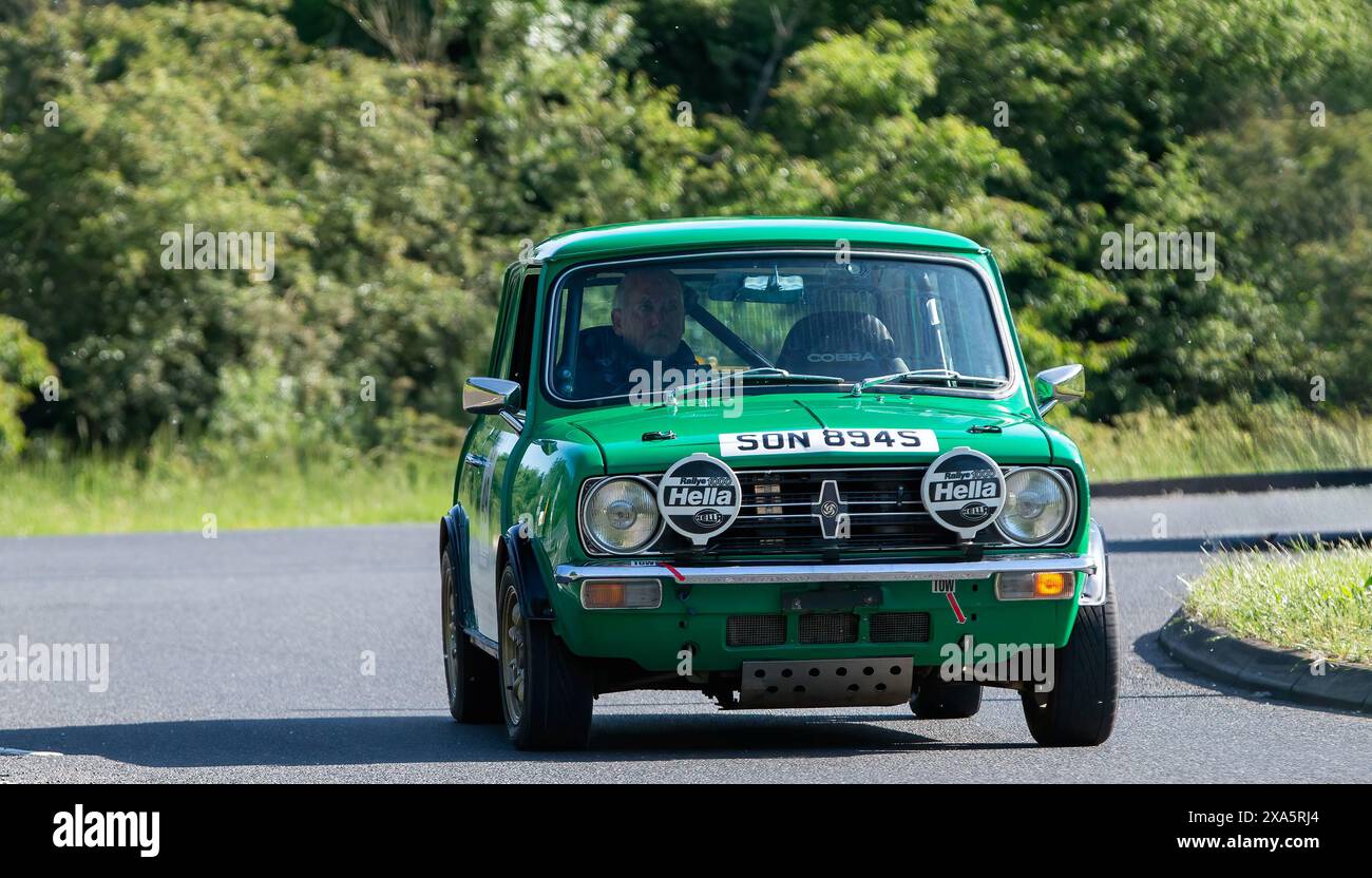 Stony Stratford,UK - June 2nd 2024: 1977 green Leyland Mini 1275 gt ...