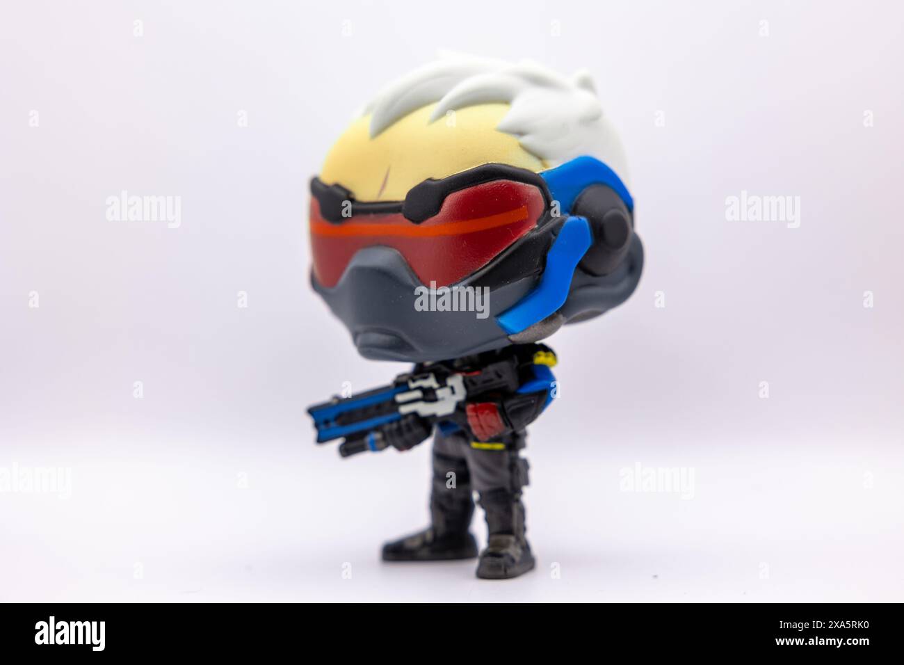 A Toy soldier action figure in Funko Pop style Stock Photo - Alamy