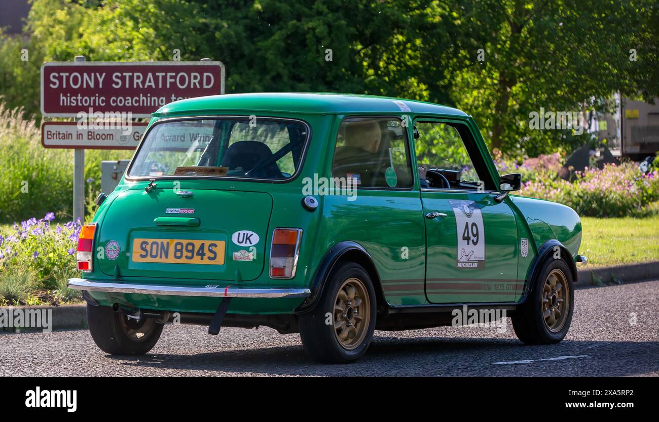 Stony Stratford,UK - June 2nd 2024: 1977 green Leyland Mini 1275 gt ...