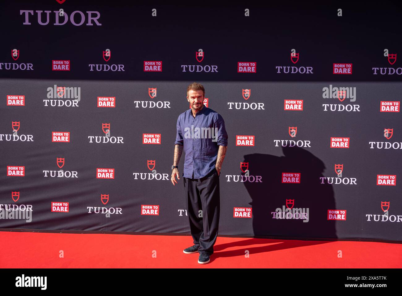 Barcelona , Spain. 04th June, 2024. Former soccerplayer David Beckham ...