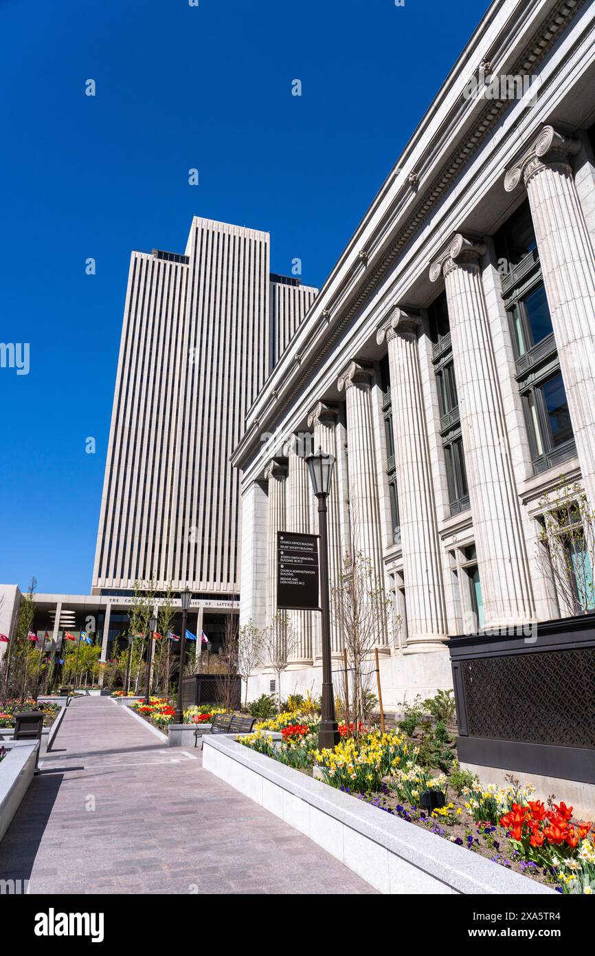 The Church Administration Building, part of the world headquarters ...