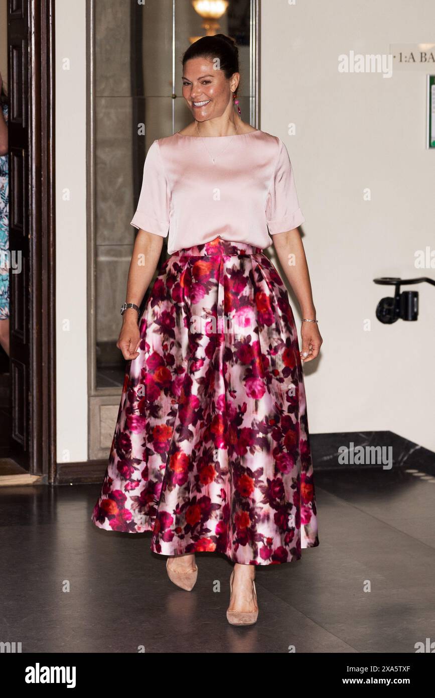 Stockholm, Sweden. 04th June, 2024. Crown Princess Victoria of Sweden ...