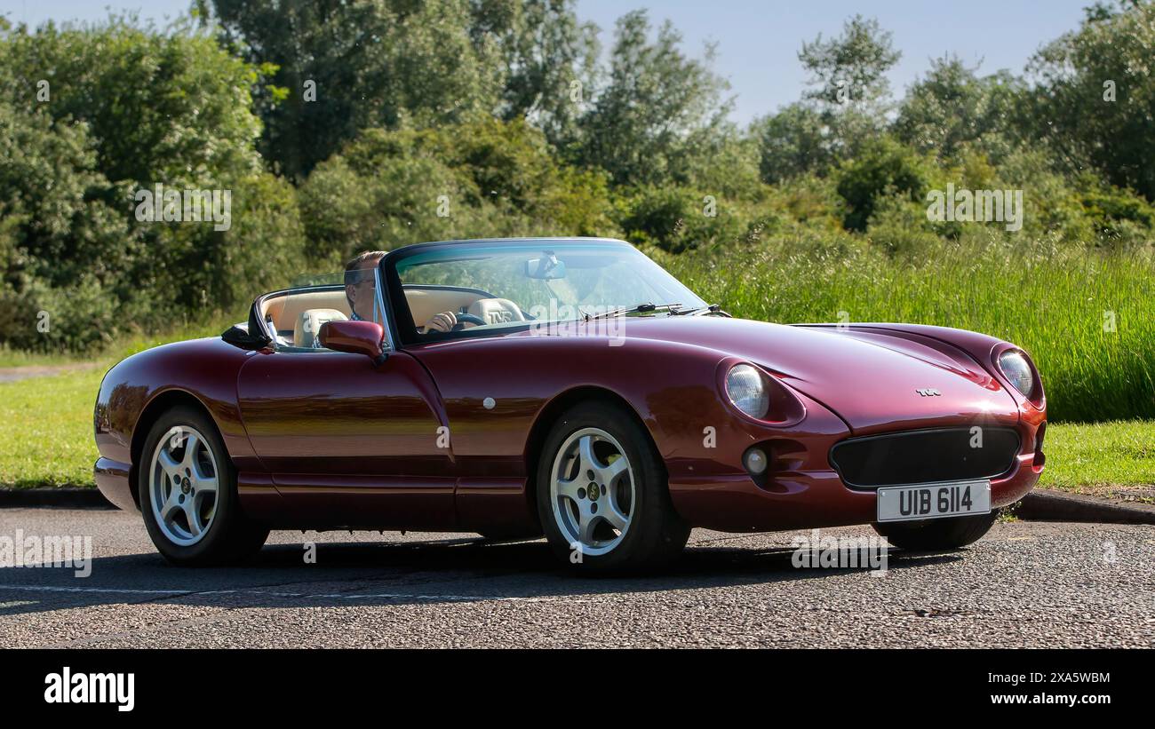 Stony Stratford,UK - June 2nd 2024: 1995 red TVR Chimaera classic ...