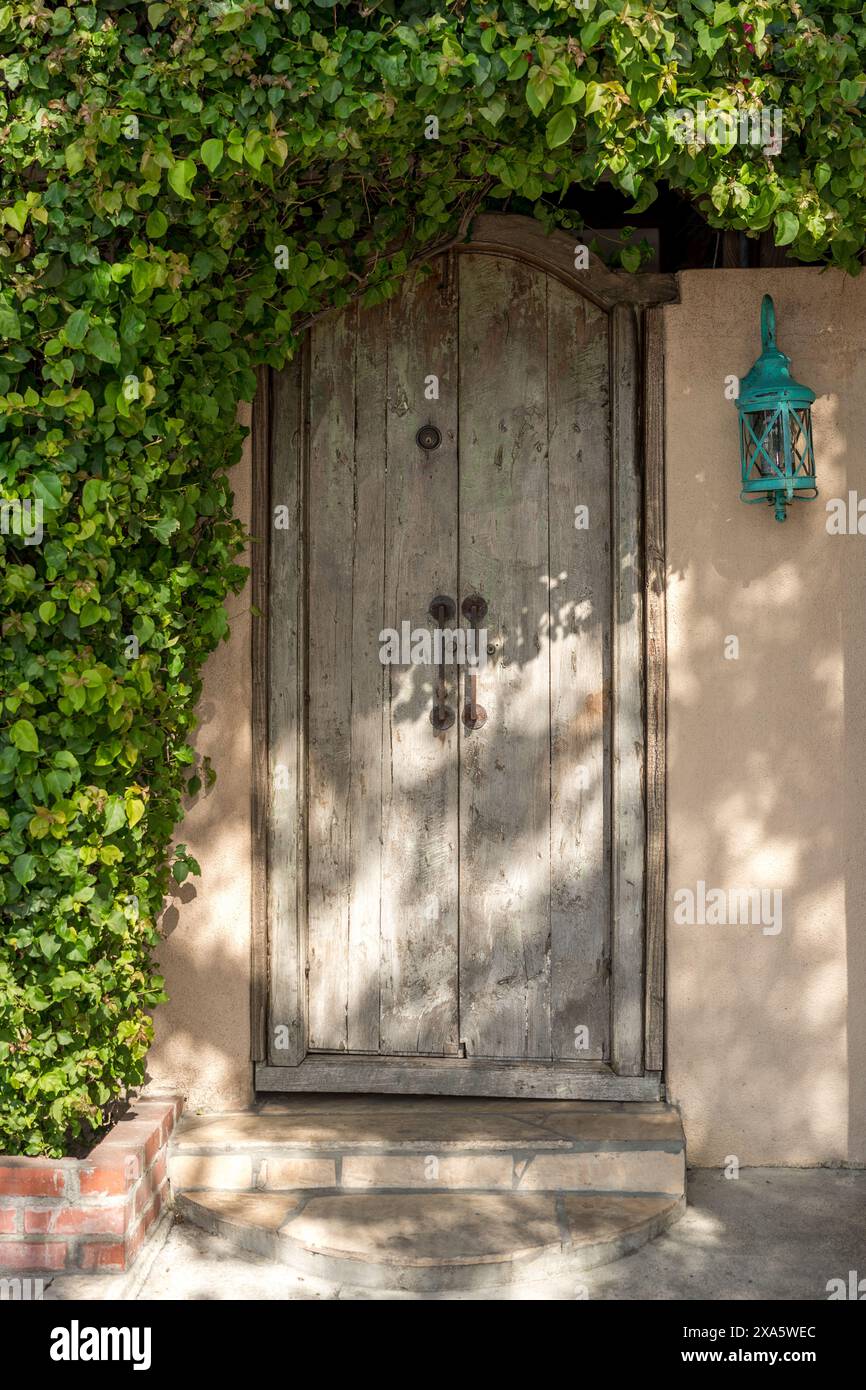The Exterior of an old Hacienda-style house built in 1725 in Orange ...