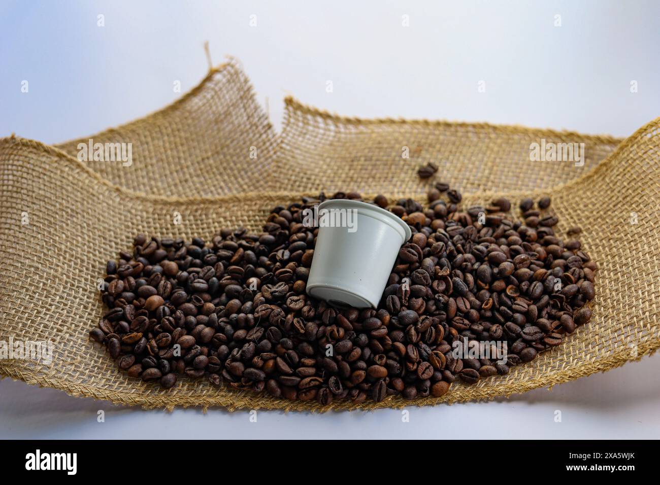 Spilled coffee beans ground hi-res stock photography and images - Alamy