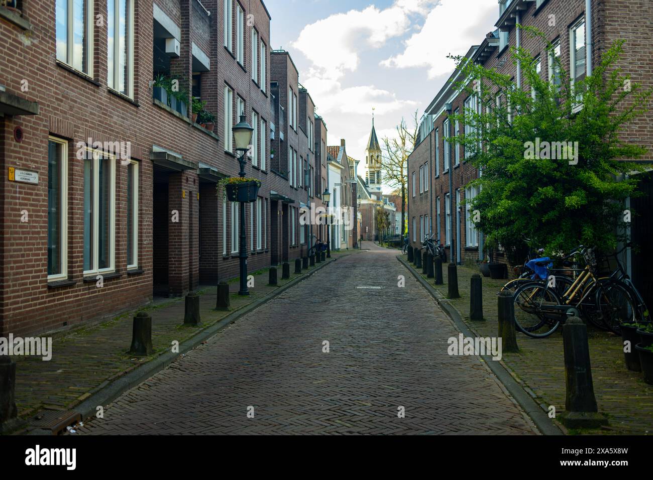 Tranquil streets of Amersfoort, Netherlands, where a peaceful alley ...