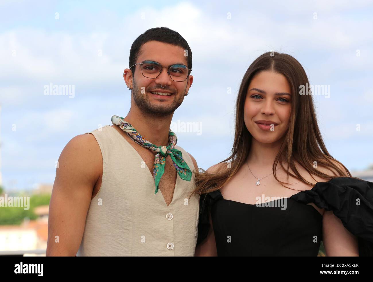Cannes, France. 18th May, 2024. Ciprian Chiujdea and Ingrid Micu ...