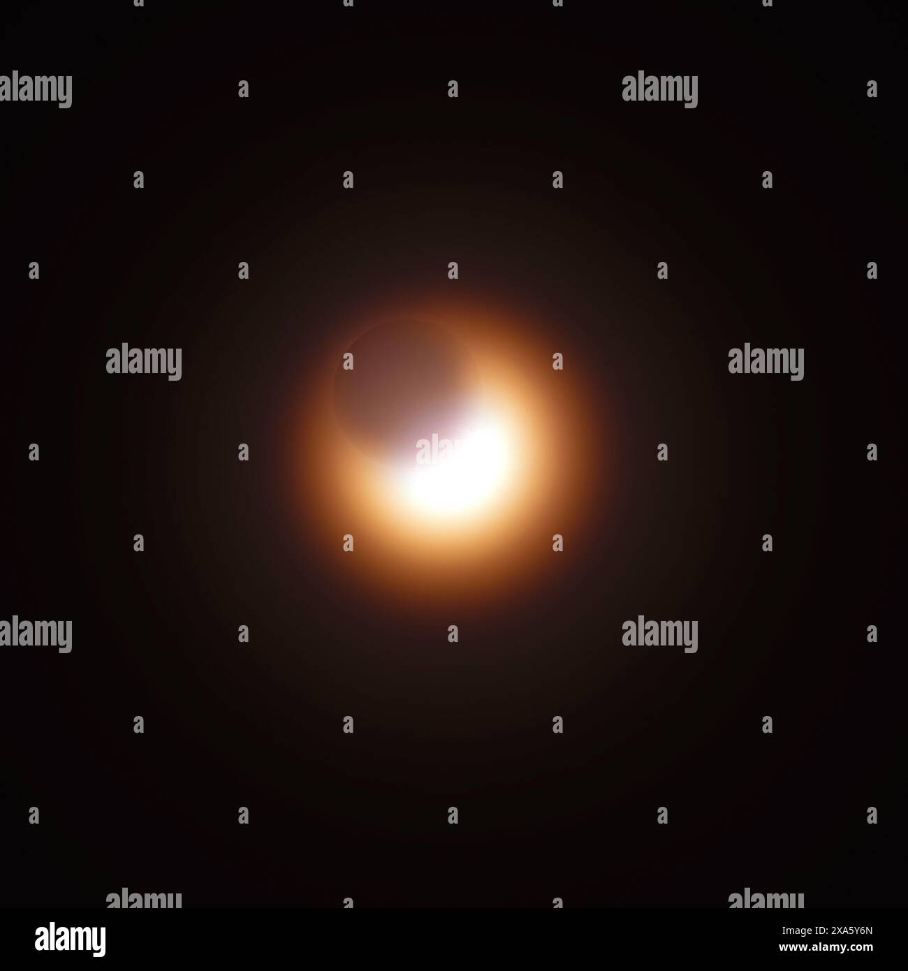 A total solar eclipse against a dark sky Stock Photo - Alamy