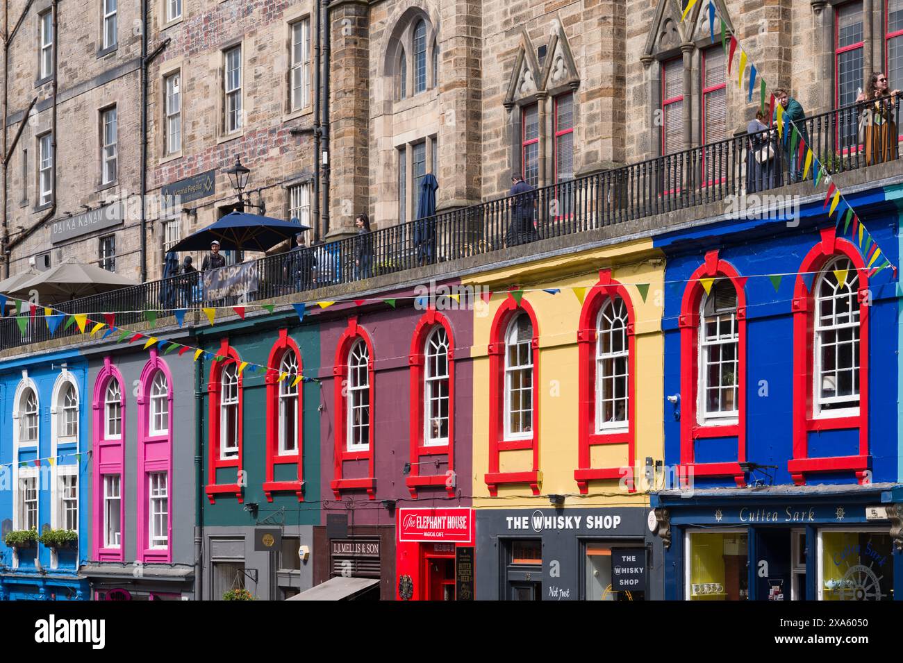 1 June 2024. Edinburgh,Scotland. This is Victoria Street in Edinburgh ...