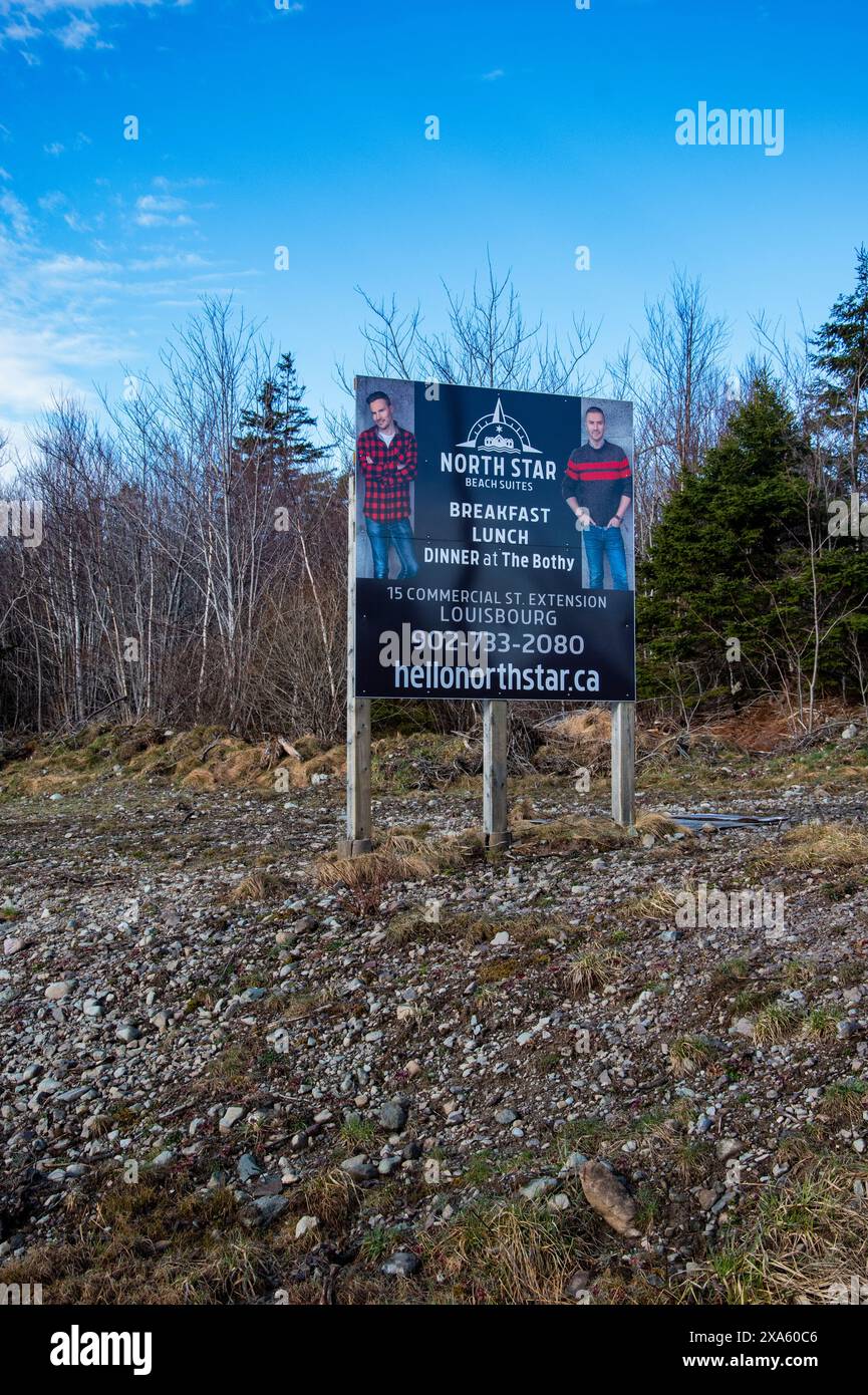 Welcome to North Star Resort sign in Louisbourg, Nova Scotia, Canada ...