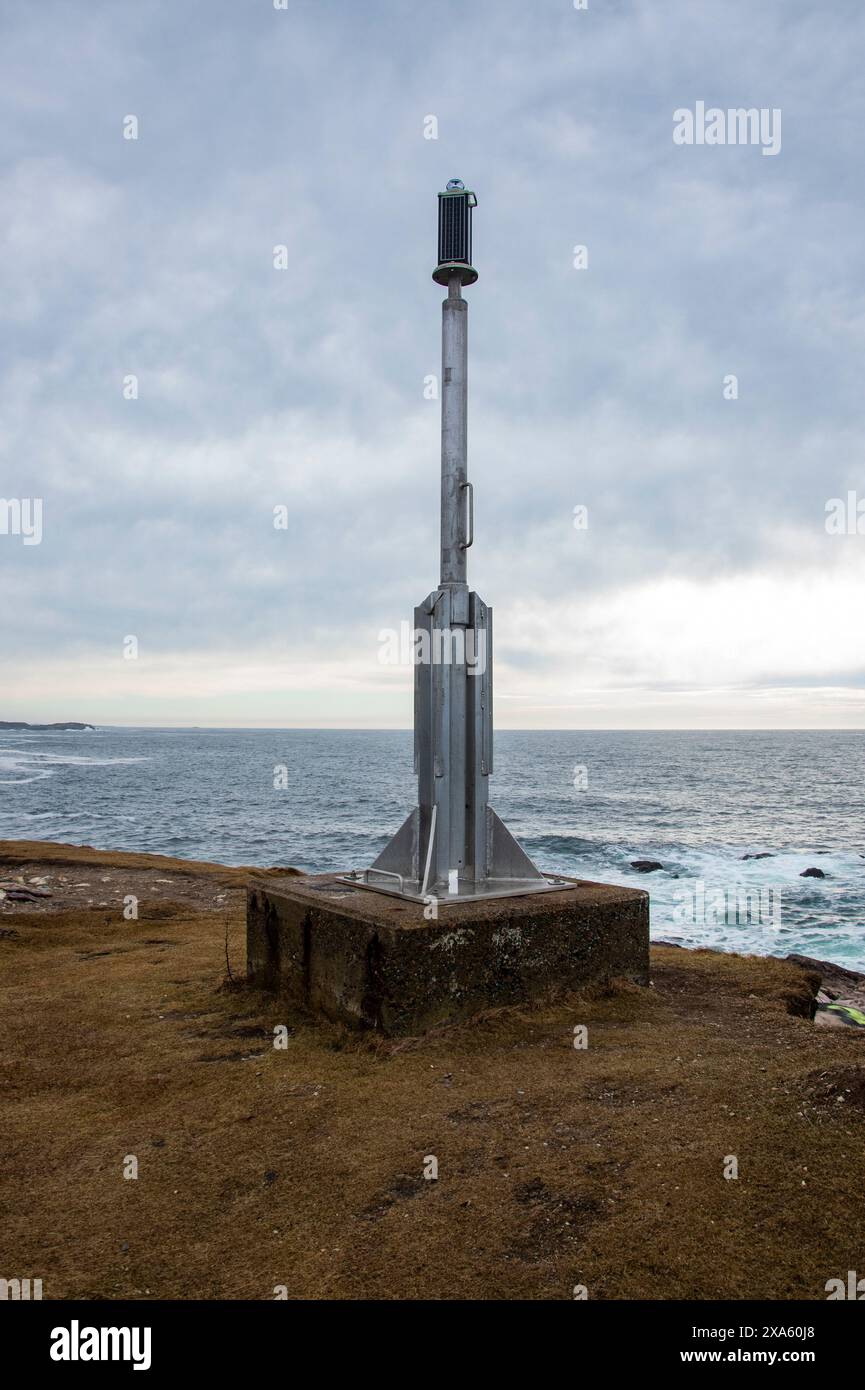 Beacon in Louisbourg, Nova Scotia, Canada Stock Photo - Alamy