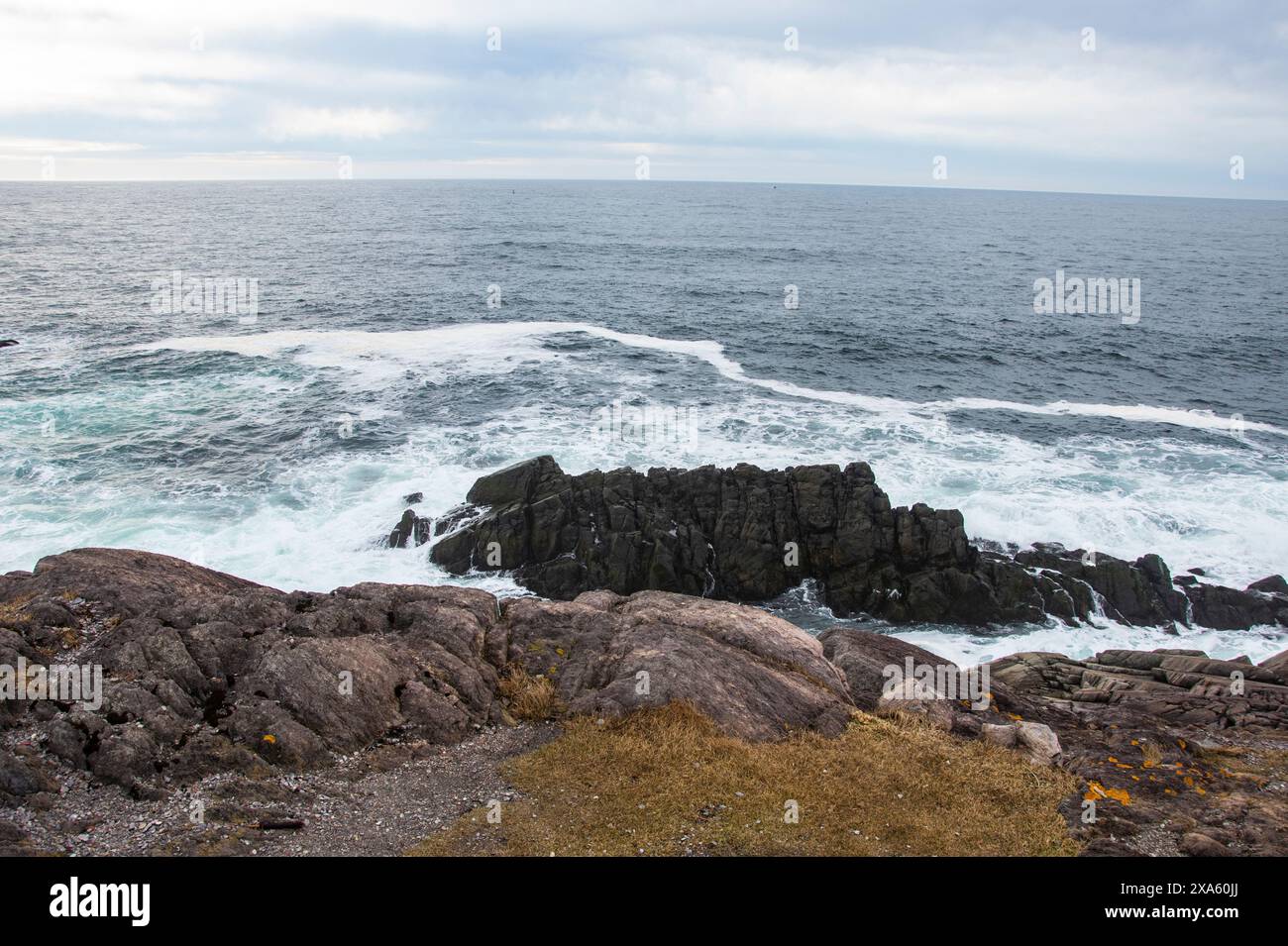 Rugged coast in Louisbourg, Nova Scotia, Canada Stock Photo - Alamy