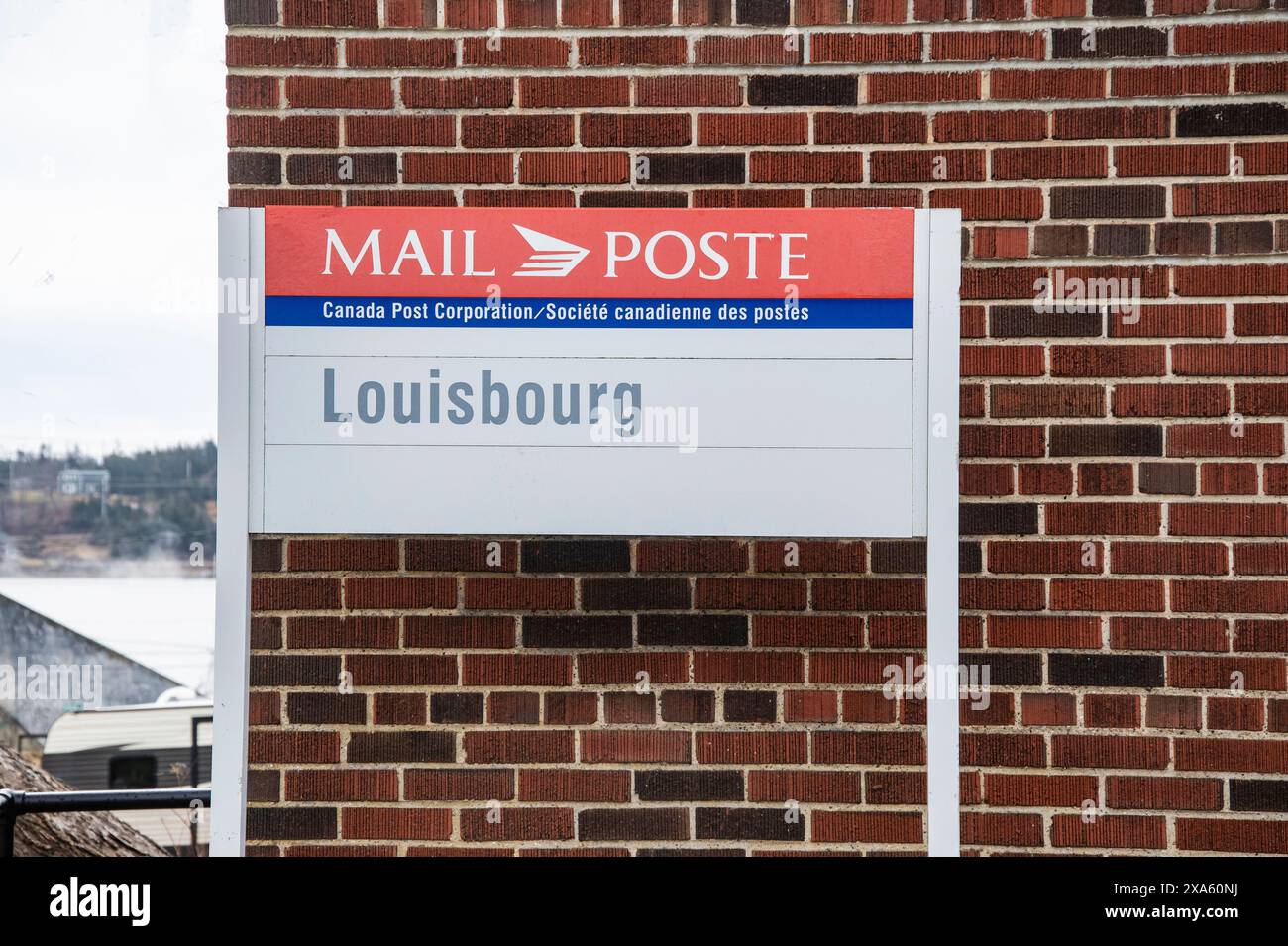 Post office sign in Louisbourg, Nova Scotia, Canada Stock Photo - Alamy