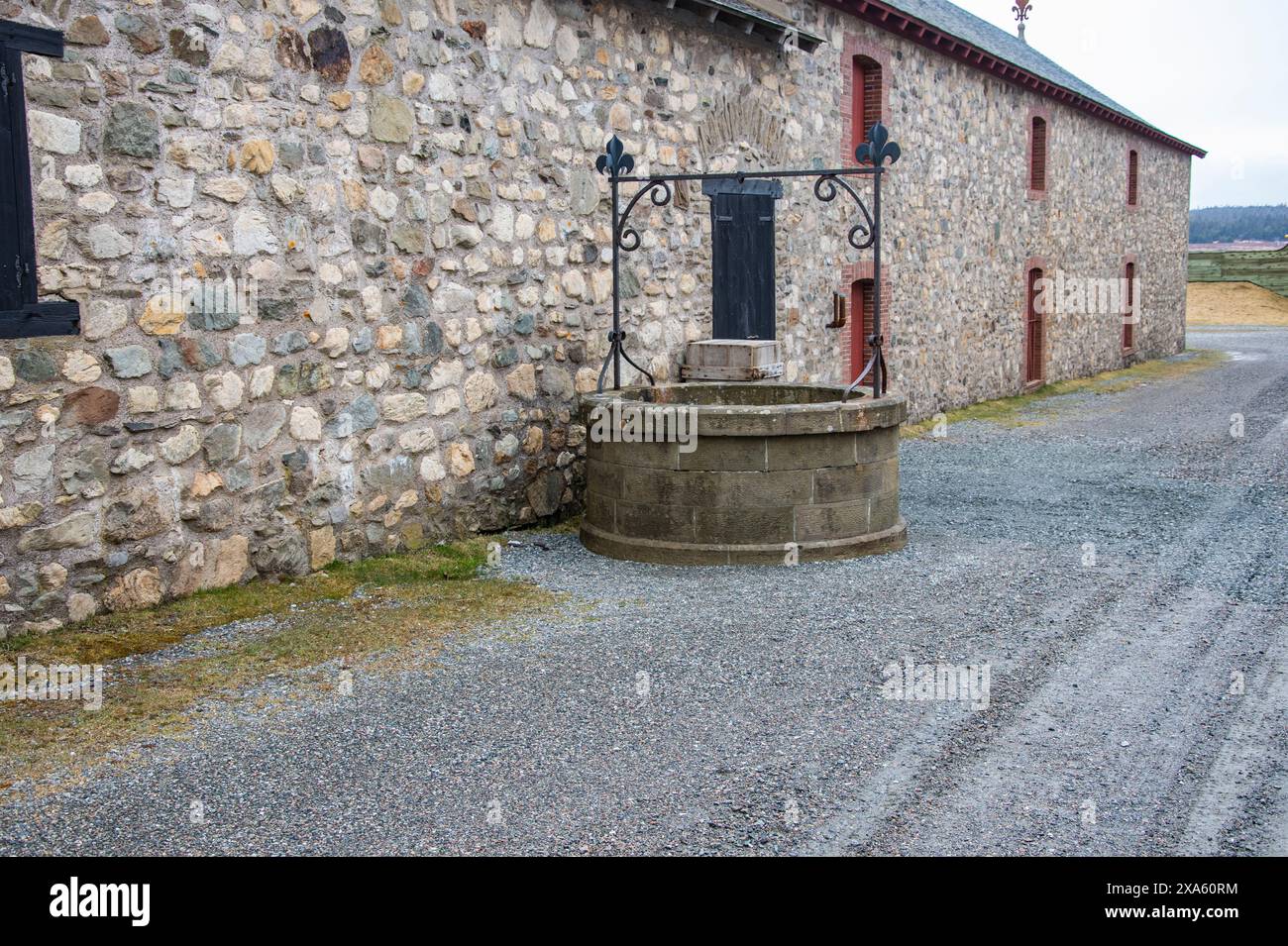 Well at the fortress in Louisbourg, Nova Scotia, Canada Stock Photo - Alamy