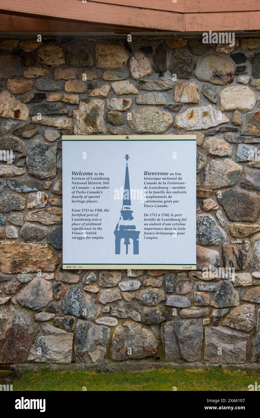 Welcome to the Fortress of Louisbourg National Historic Site sign at ...