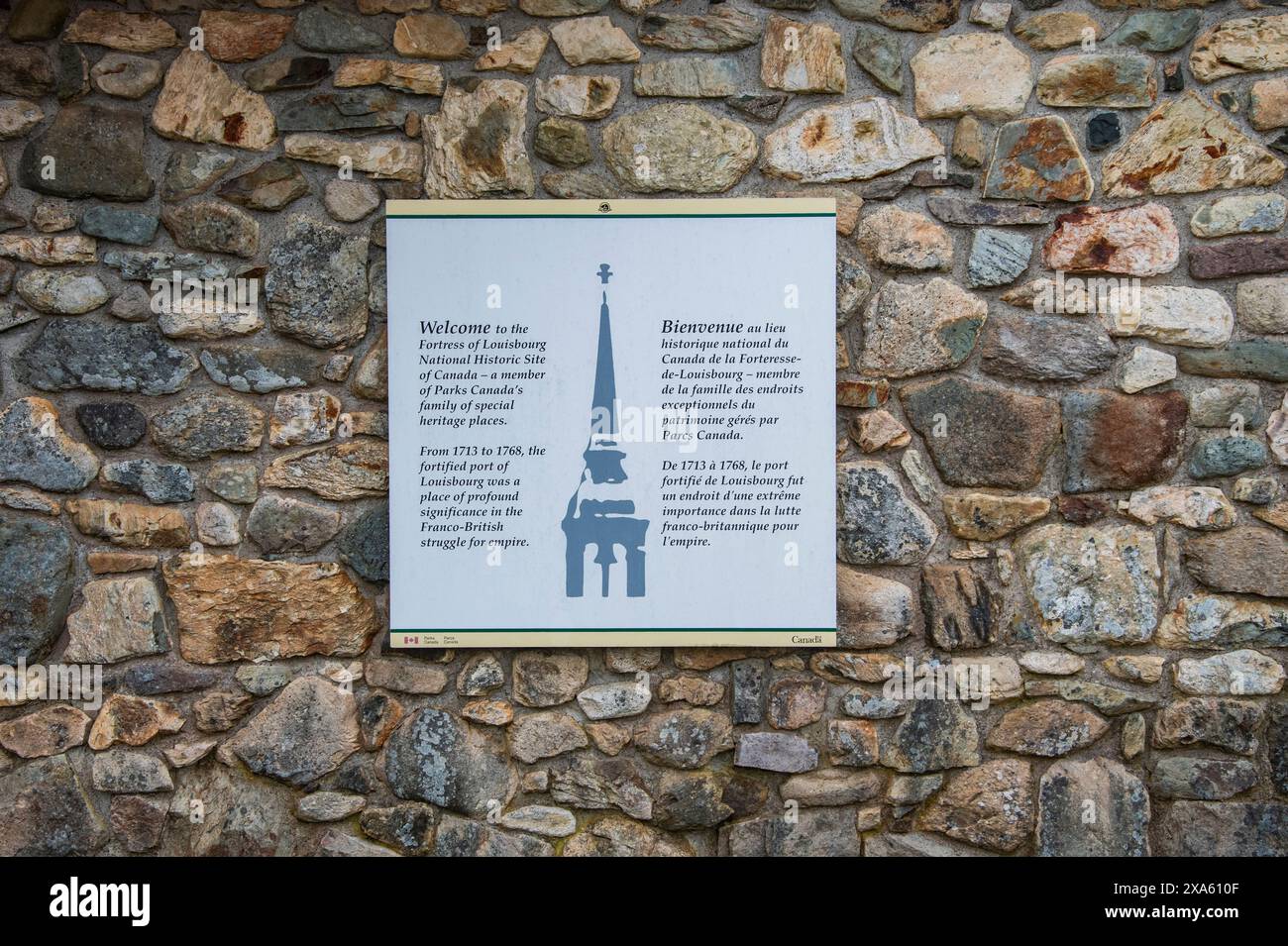 Welcome to the Fortress of Louisbourg National Historic Site sign at ...