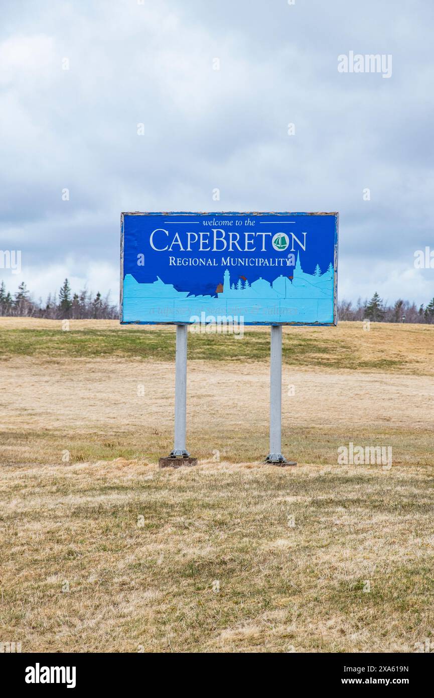 Welcome to Cape Breton Regional Municipality sign in Glace Bay, Nova ...