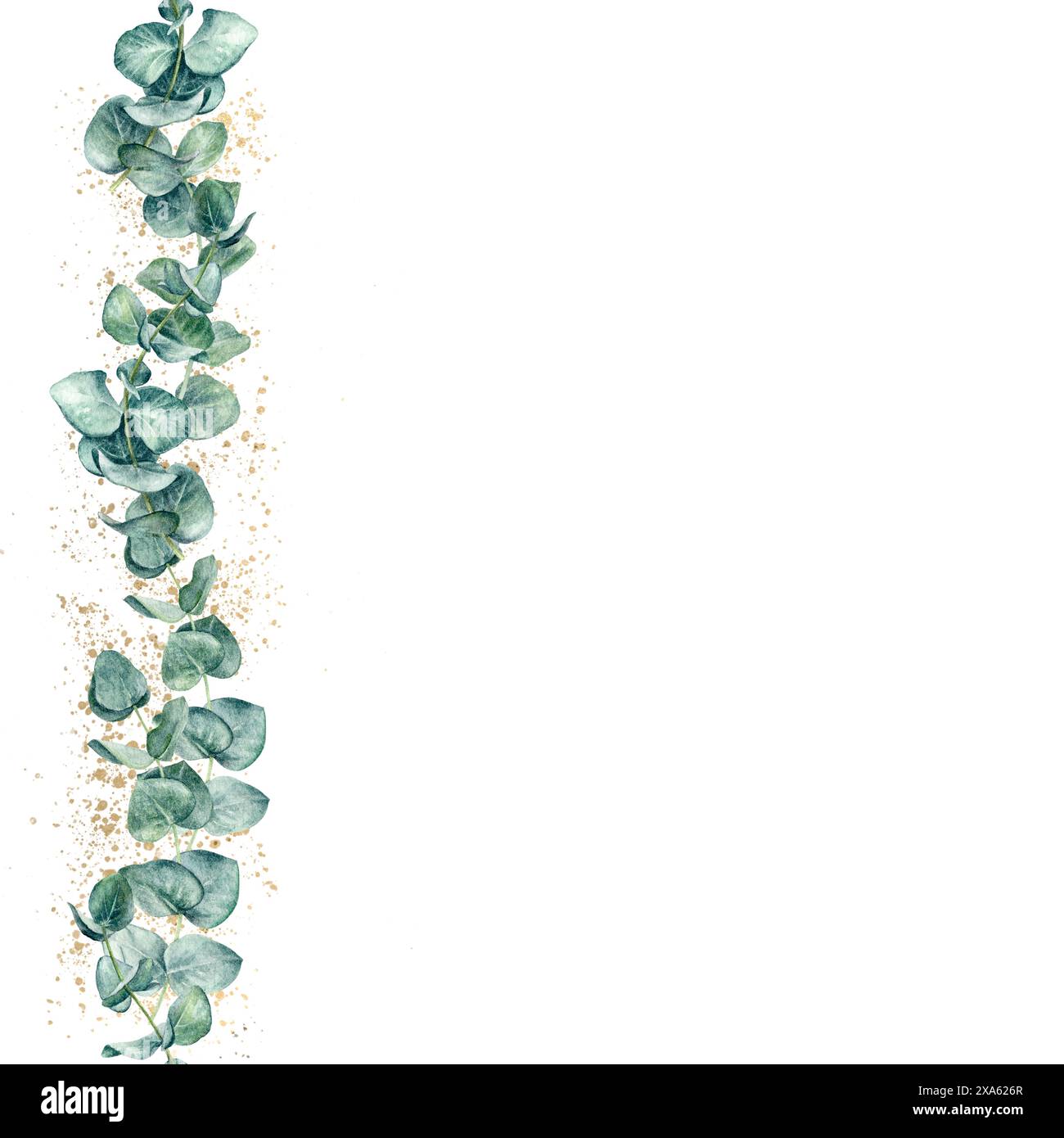 A design with greenery border and elegant gold accents, inspired by ...