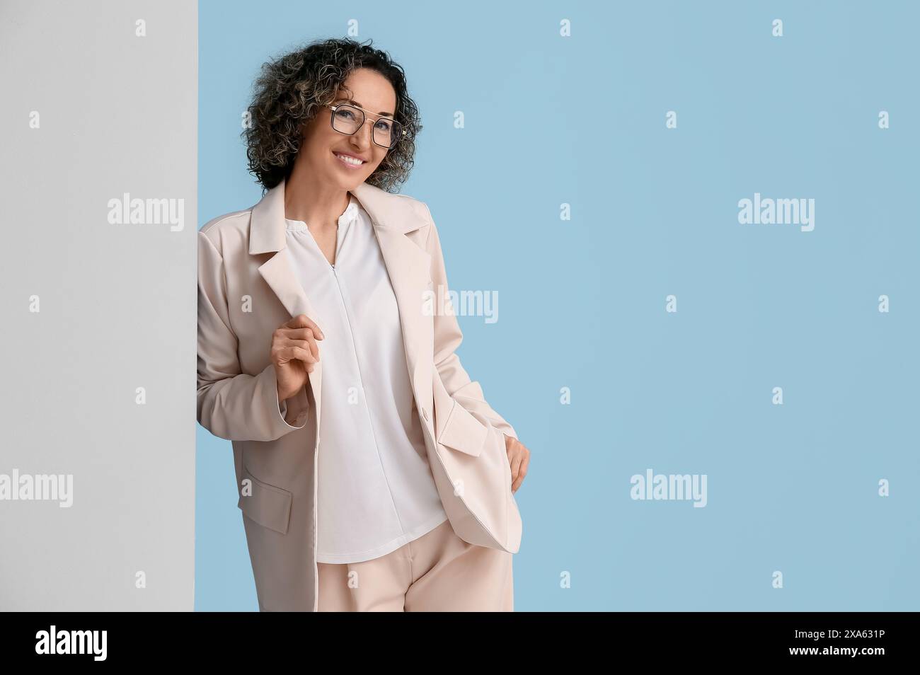 Mature female boss in eyeglasses hi-res stock photography and images ...