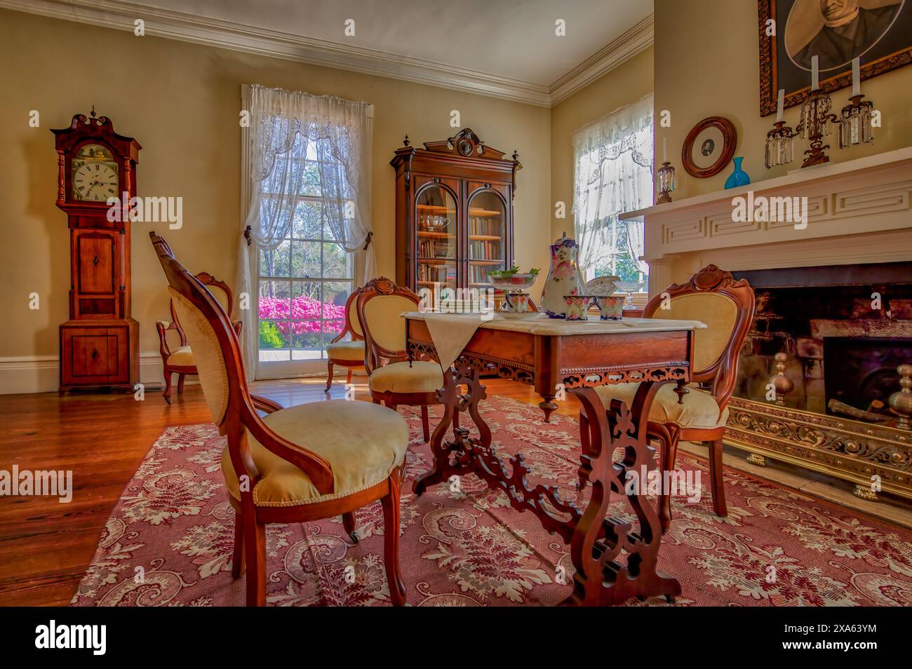 Inside Barrington Hall Stock Photo - Alamy