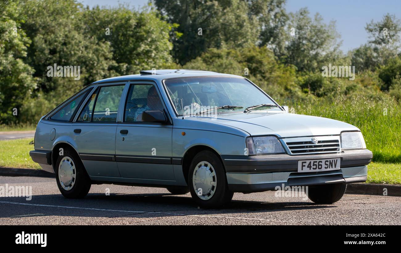 Stony Stratford,UK - June 2nd 2024: 1988 blue Vauxhall Cavalier classic ...