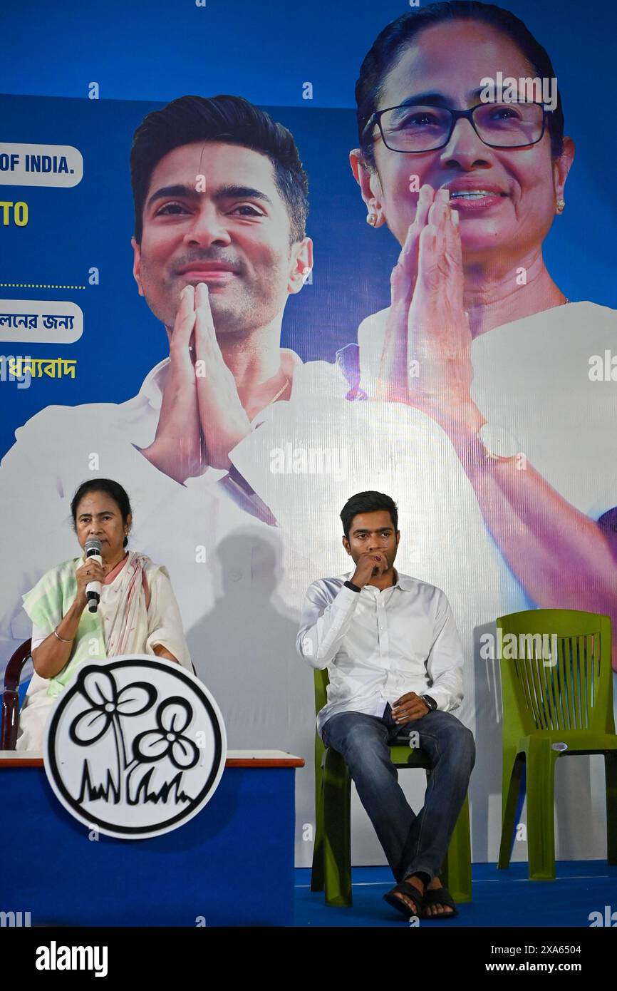 Kolkata, India. 04th June, 2024. Chief Minister of India's West Bengal ...