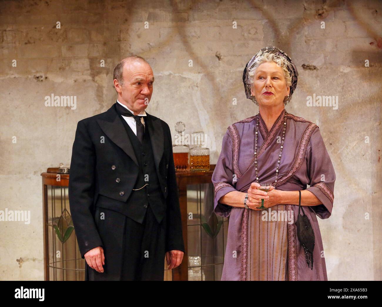 Derek Hutchinson (Parsons), Richenda Carey (Lady Knightsbridge) in THE ...