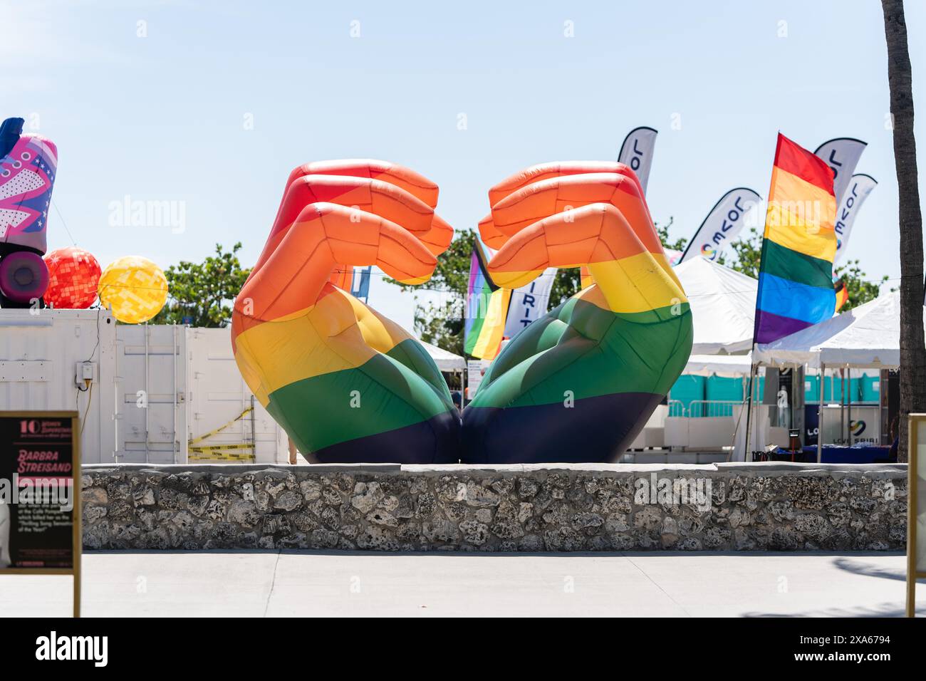 Rainbow hands in a heart for Pride LGBTQ Stock Photo - Alamy