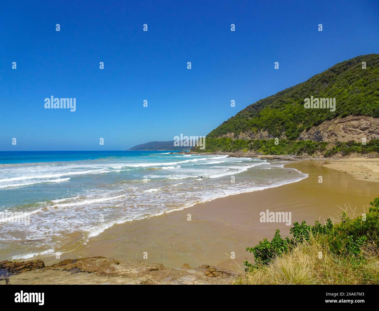 Bells Beach near Torquay and Great Ocean Road famous beach of Surf in ...