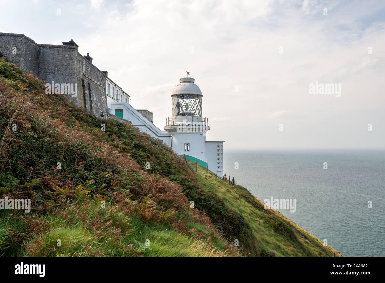 Photo of the Foreland lighthouse at Foreland Point on the north Devon ...