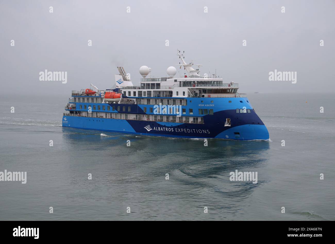 The Portuguese registered passenger cruise ship MS OCEAN ALBATROS ...