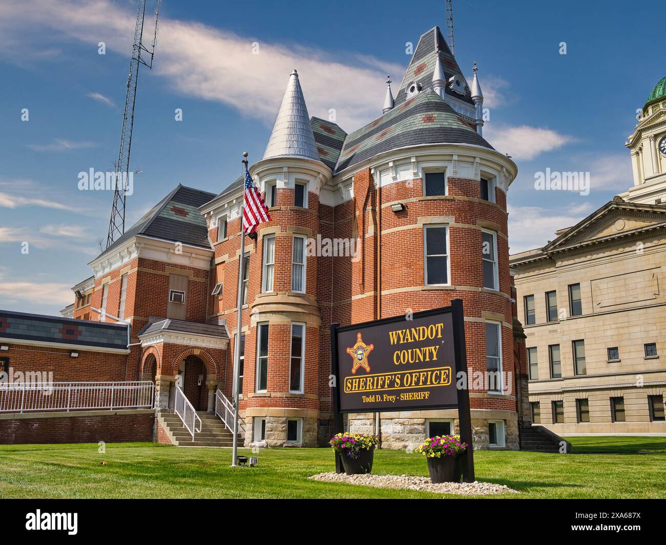 The Wyandot County Sheriff's Office in Upper Sandusky, Ohio. USA 2024 ...