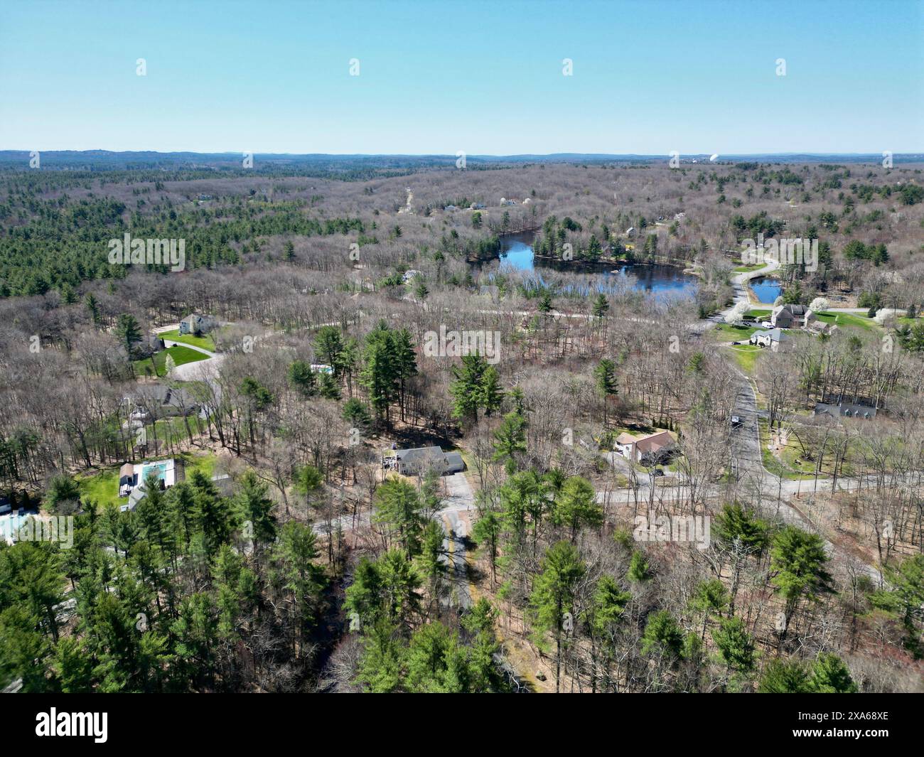 A scenic aerial view of Haverhill, Massachusetts Stock Photo - Alamy