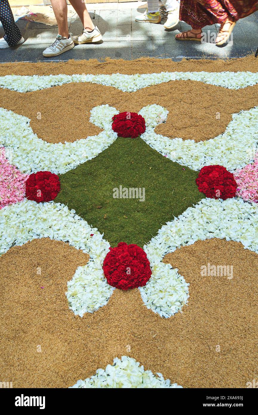 Flower carpet at the Sitges festival, an annual tradition that ...