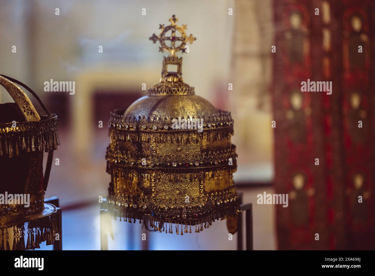 An elaborate object on exhibit in a museum Stock Photo - Alamy