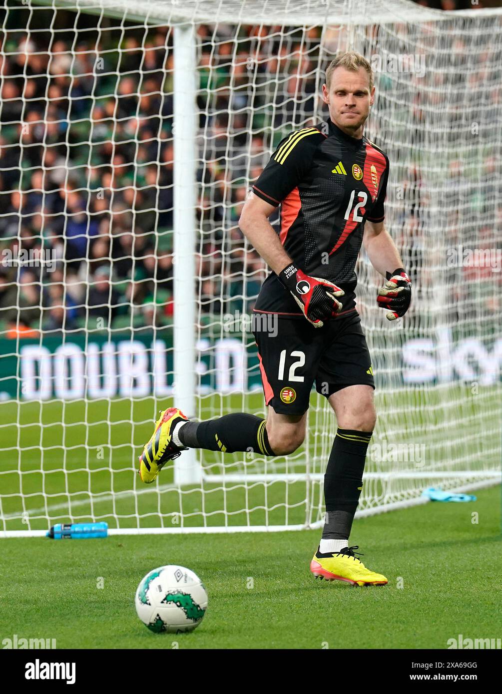 Hungary goalkeeper Denes Dibusz during an international friendly match ...