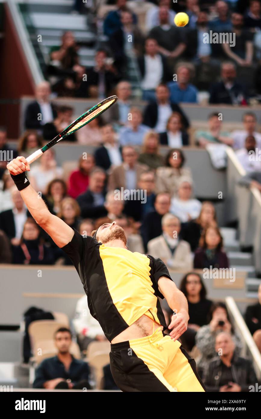 Paris, France. 4th June, 2024. Tennis player Stefanos Tsitsipas from ...
