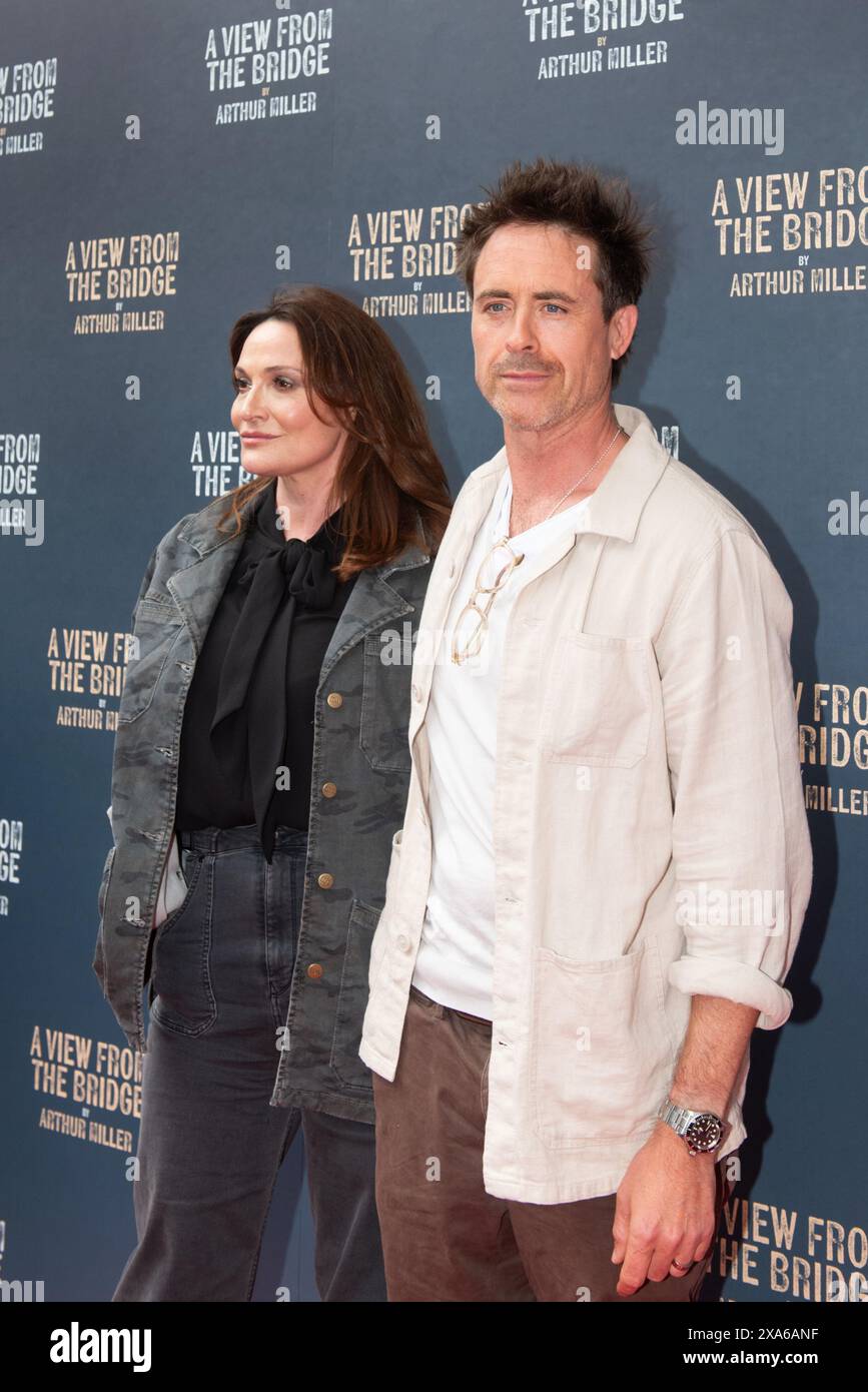 London, 4 June 2024, Sarah Parish, James Murray, Red Carpet arrivals ...