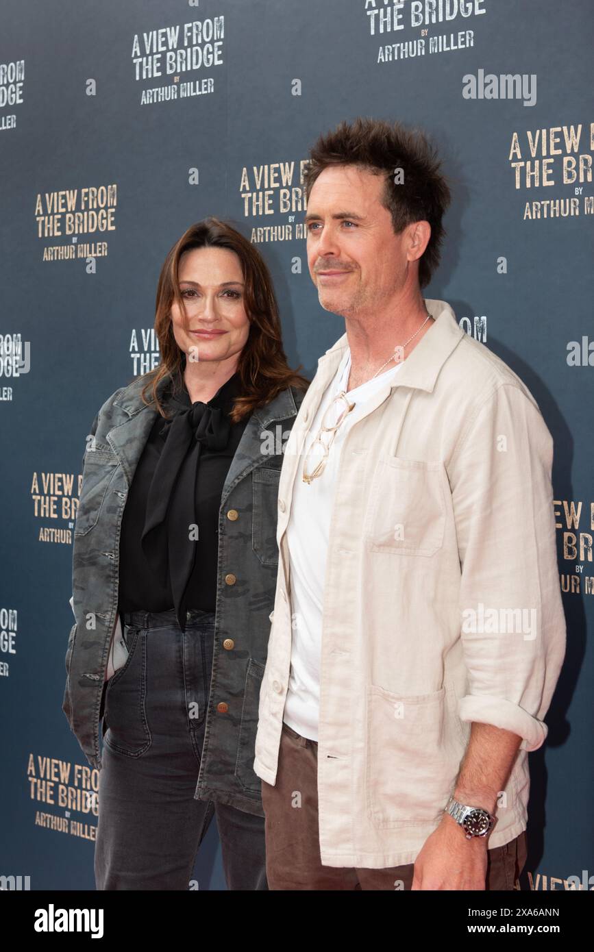 London, 4 June 2024, Sarah Parish, James Murray, Red Carpet arrivals ...