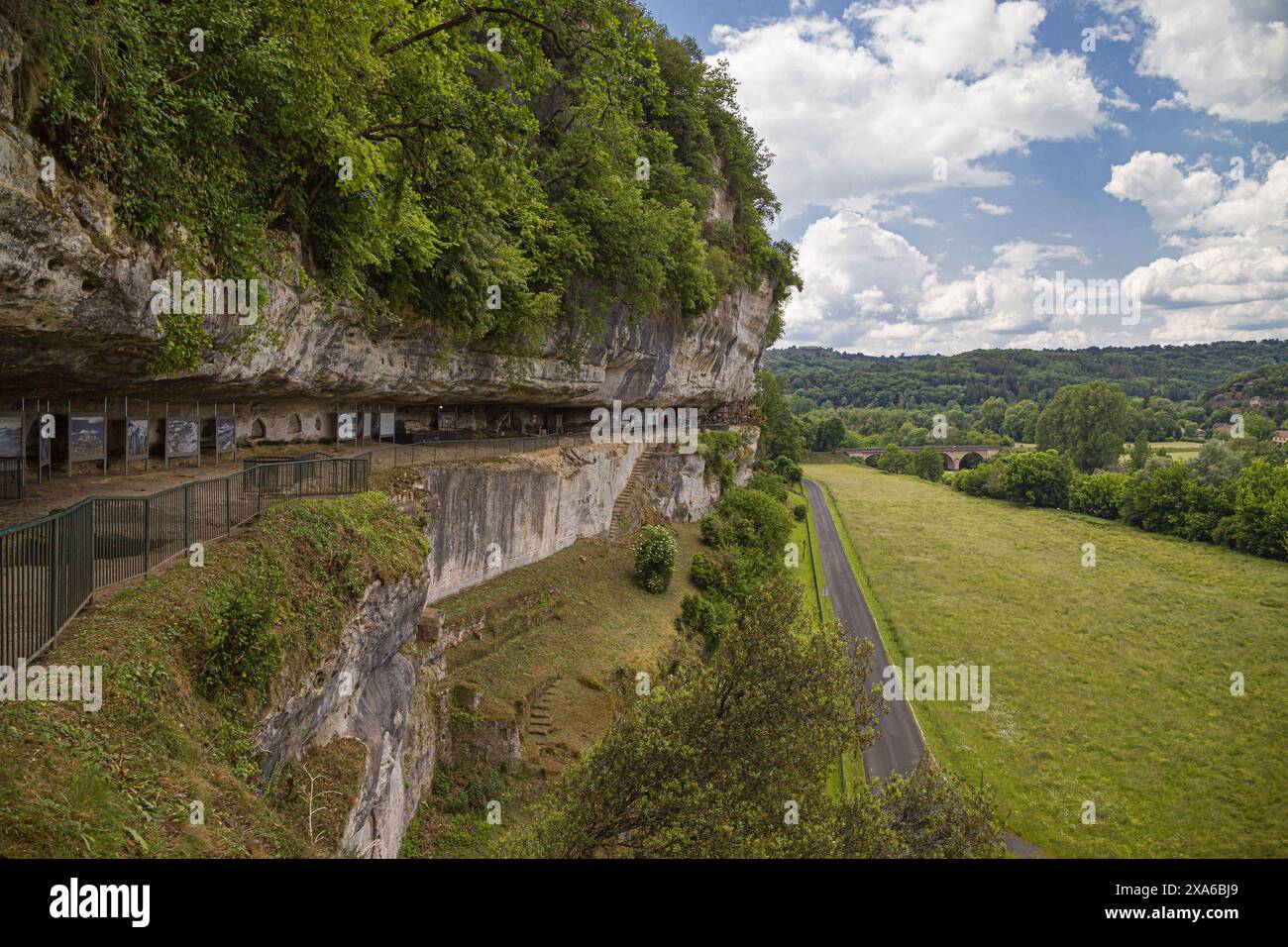 Peyzac-le-Moustier, France - June 1, 2023: Prehistoric site of La Roque ...