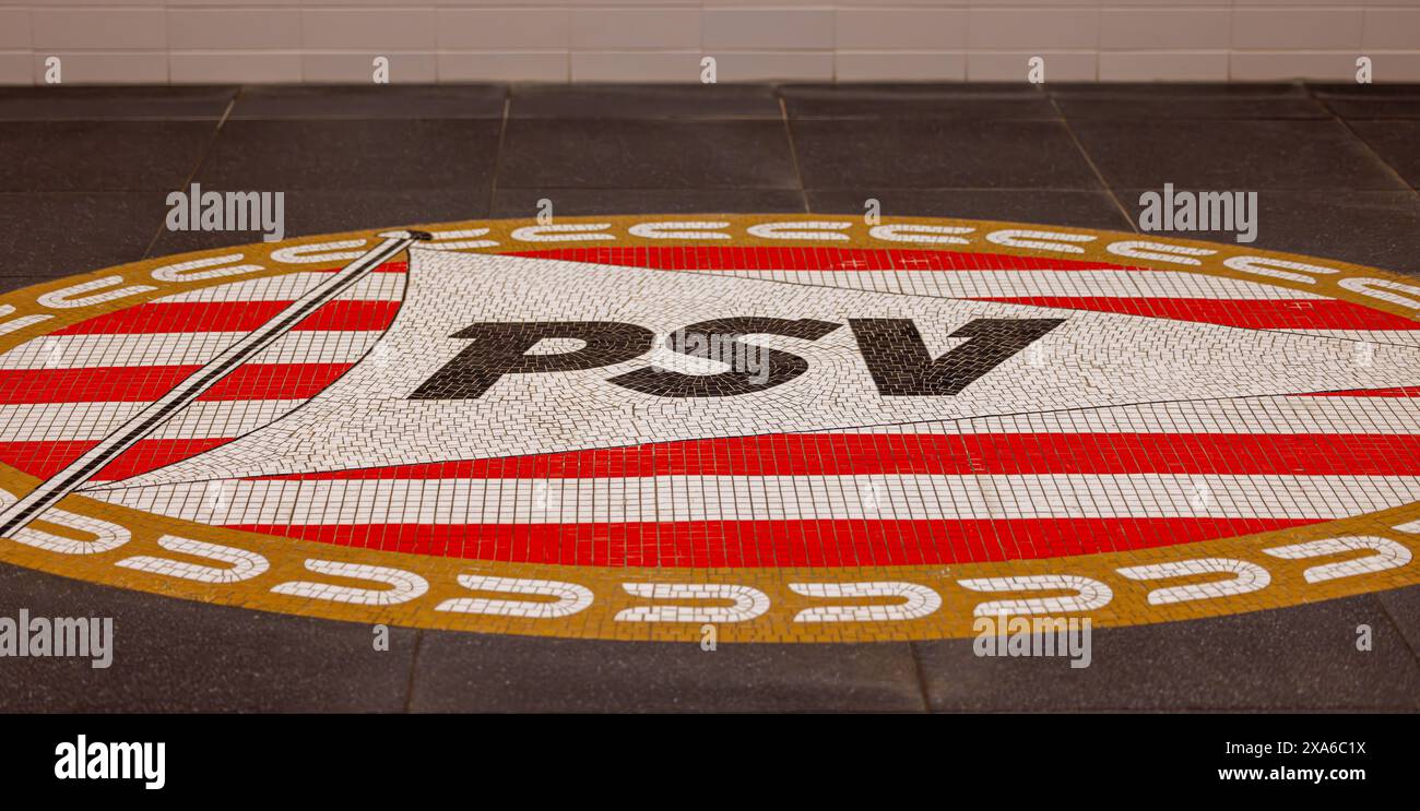 The logo of PSV, also known as PSV Eindhoven that plays in Dutch ...