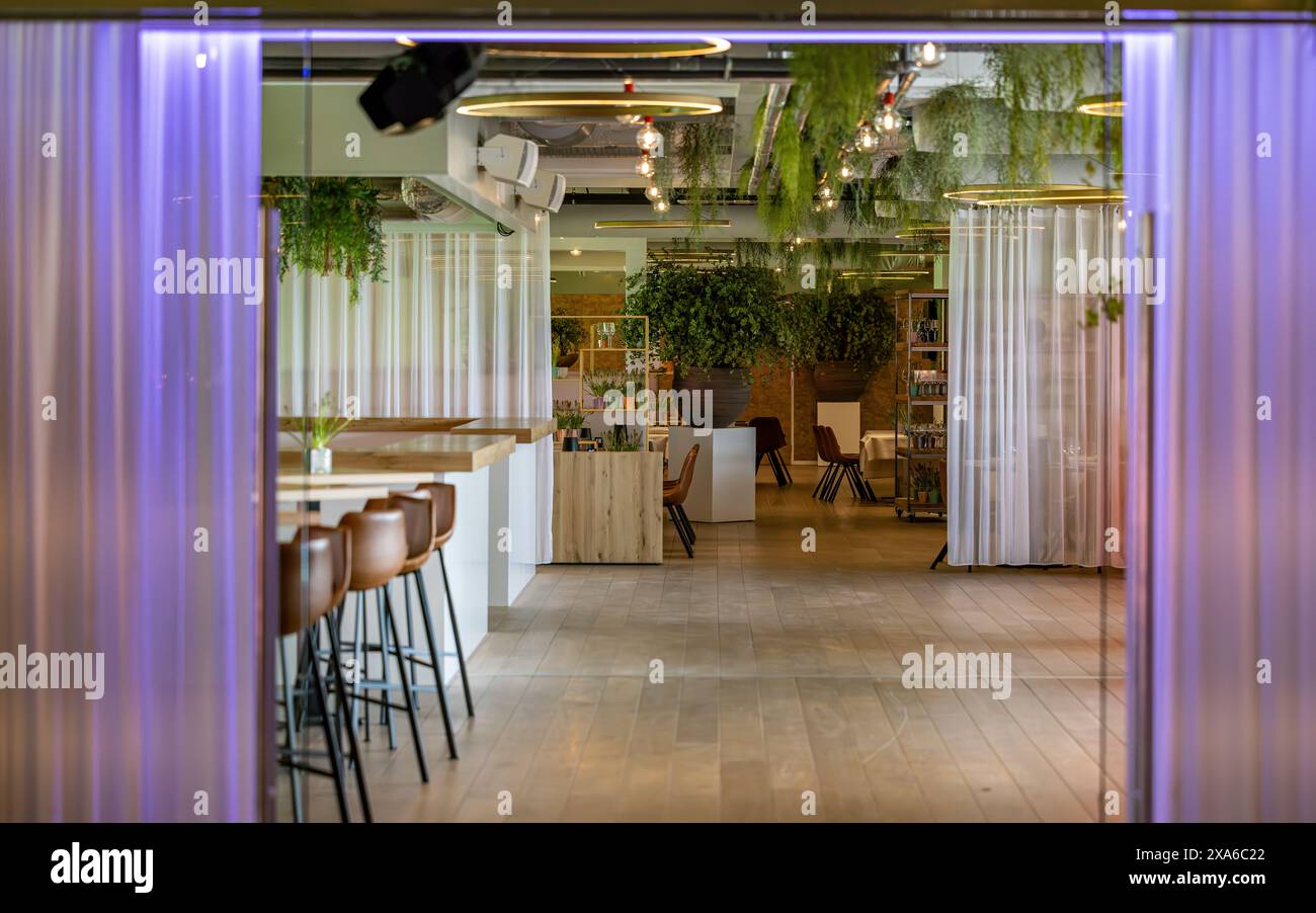 The business lounge area of PSV inside the Philips stadion Stock Photo ...