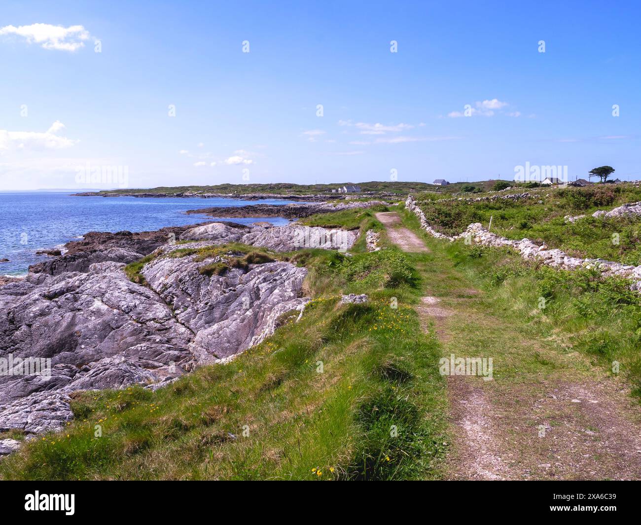 Coastal trail on Gorumna Island, Galway, Ireland Stock Photo - Alamy