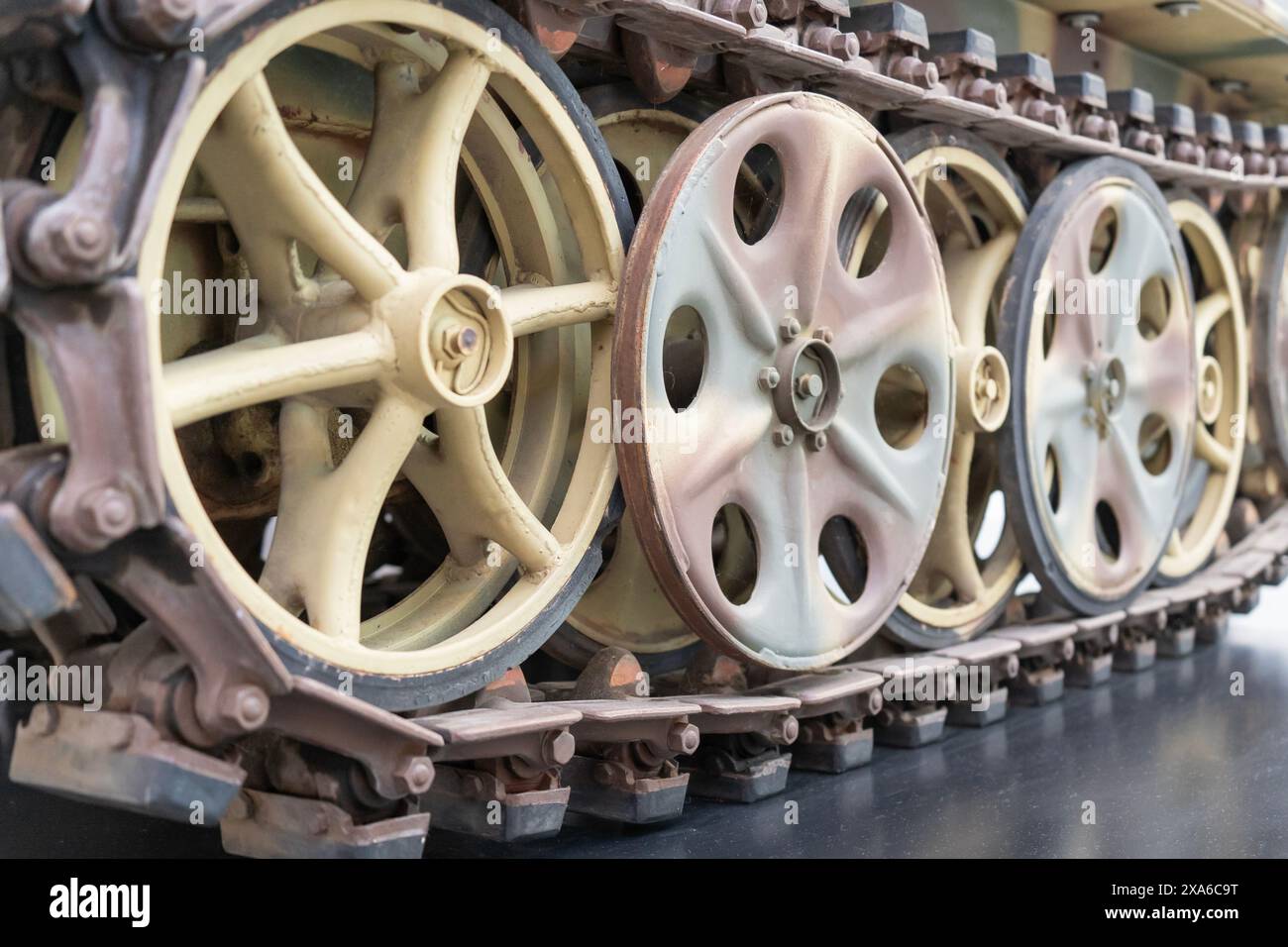 Second World War German armored vehicle track Stock Photo - Alamy