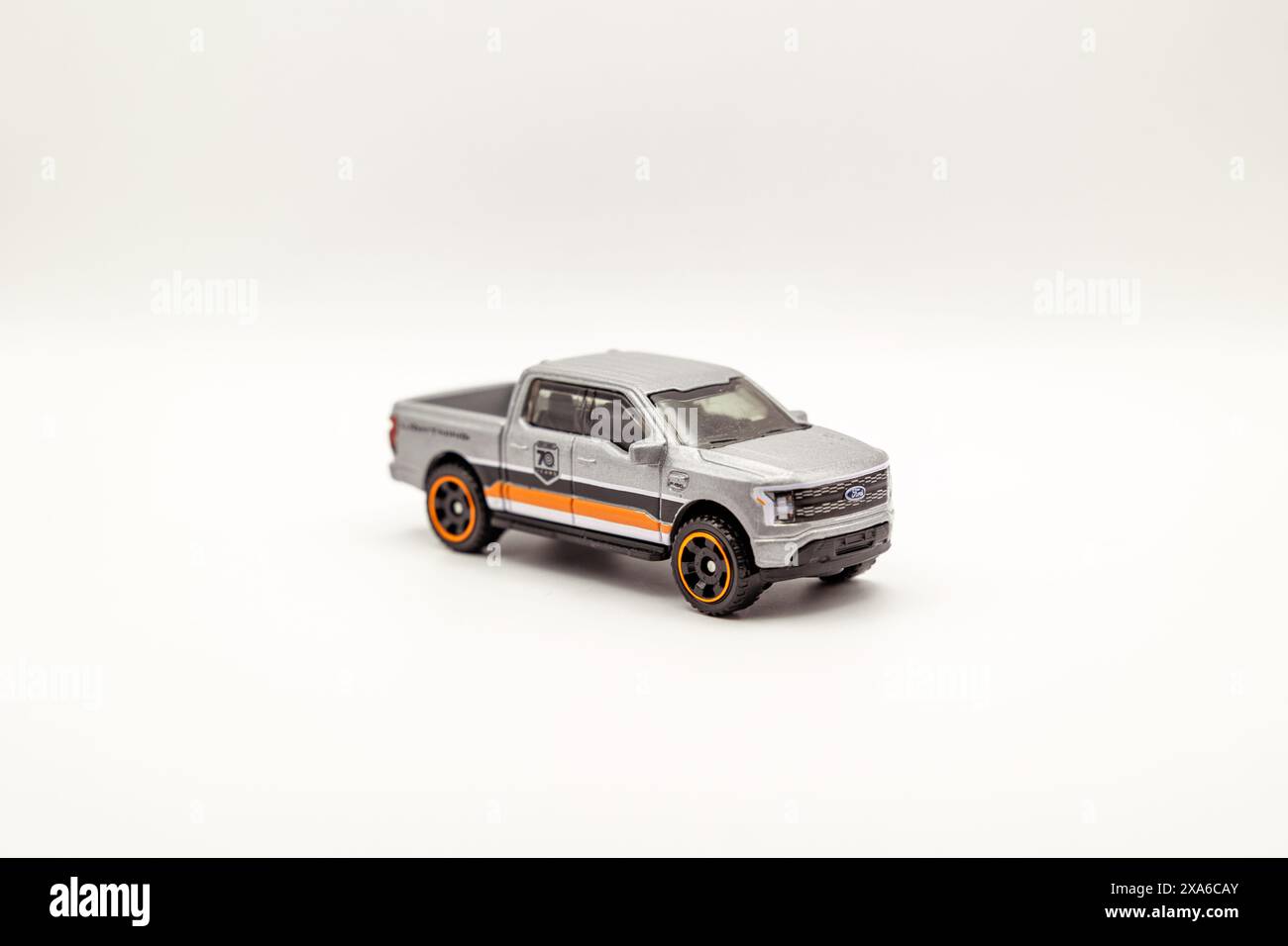 The Matchbox 2022 Ford F-150 Lightning 20 from 100 Series 2023 Silver ...